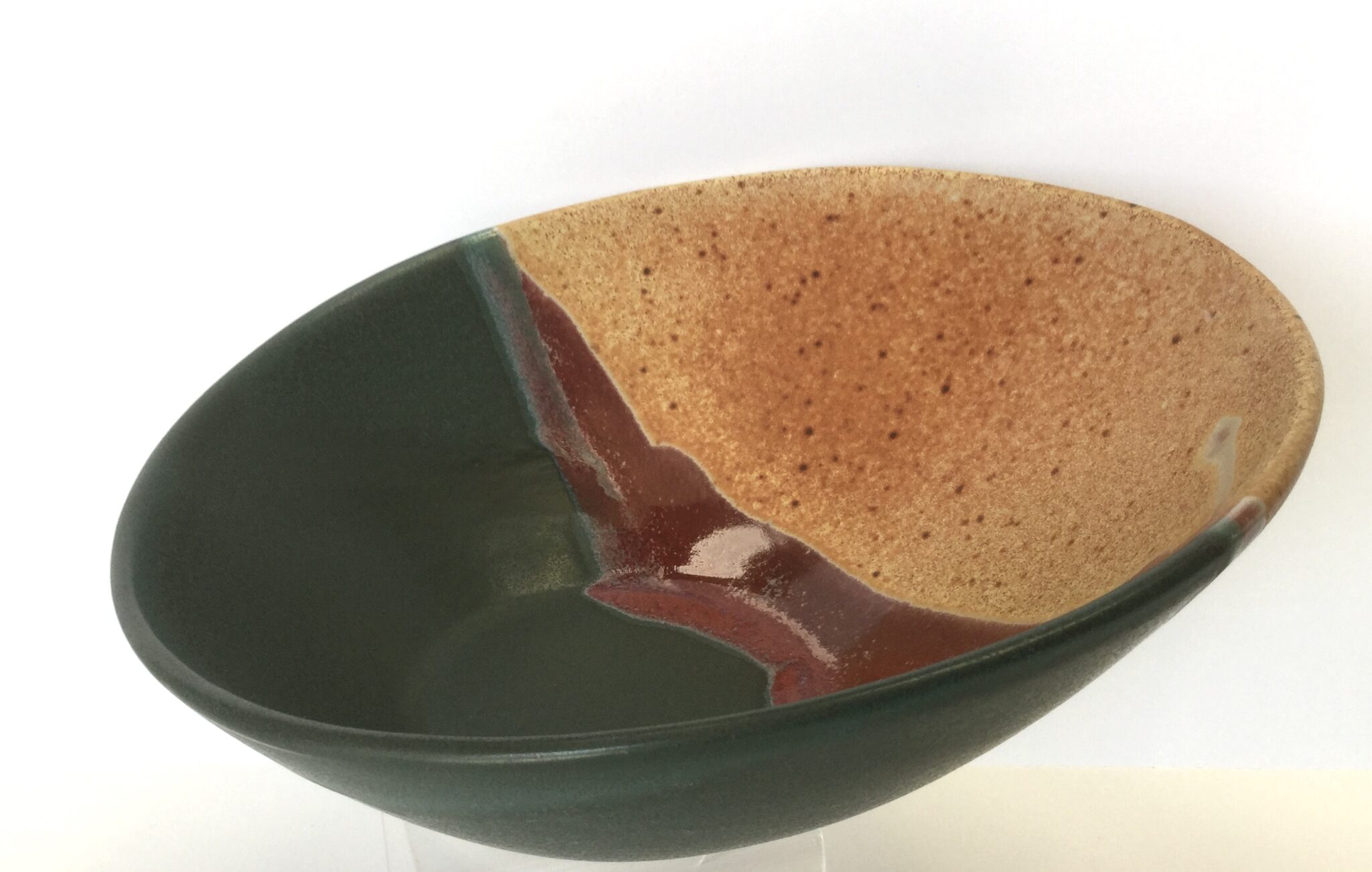 Large Slanted Bowl - TESTED BY FIRE POTTERY
